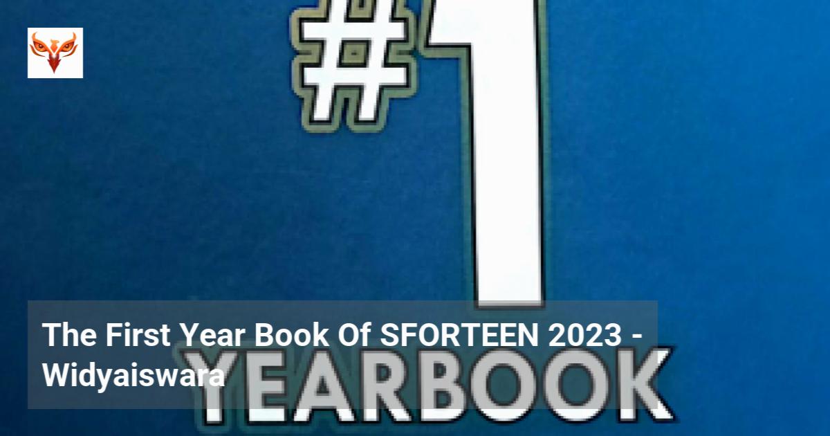 The First Year Book Of SFORTEEN 2023 - Widyaiswara